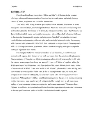 Cole Howie - Chipotle Case | PDF