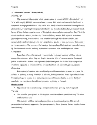 Cole Howie - Chipotle Case | PDF