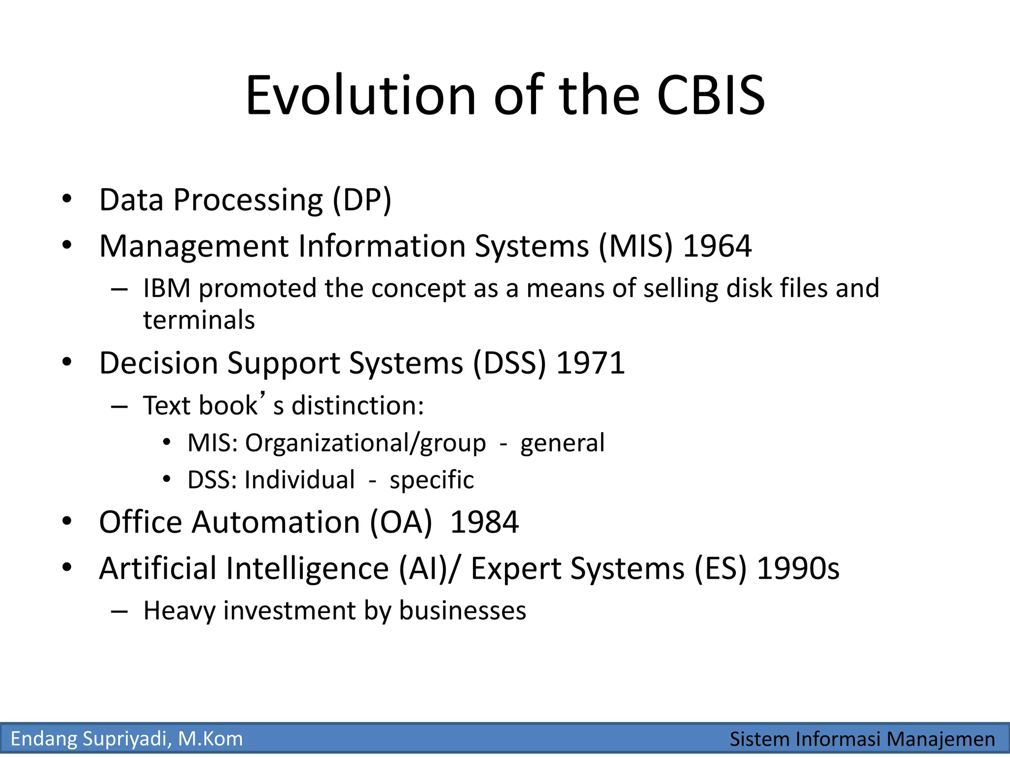 CBIS (COMPUTER BASE INFORMATION SYSTEM) | PPTX