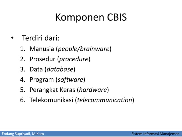 CBIS (COMPUTER BASE INFORMATION SYSTEM) | PPTX