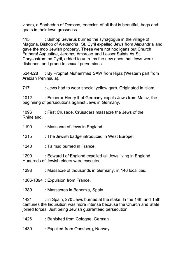 C7 - A History of The Jews Expulsions | PDF