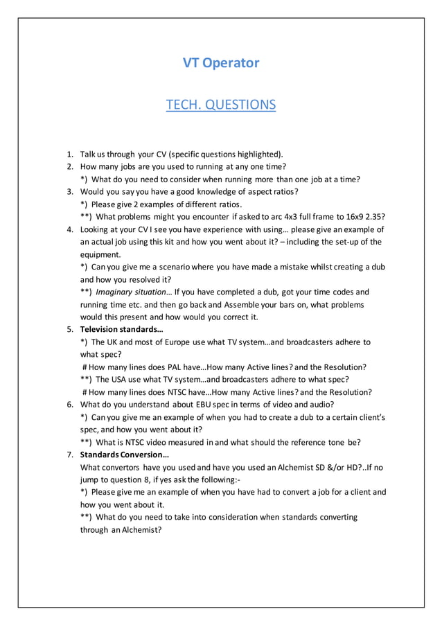 TECH QUESTIONS | DOCX | Digital Audio | Computer Software and Applications