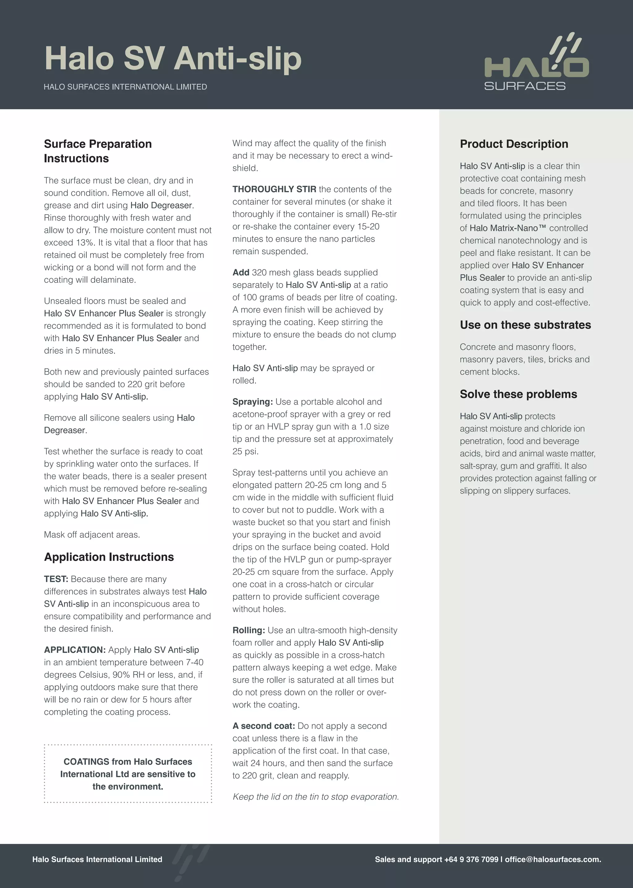 Halo Antislip | PDF