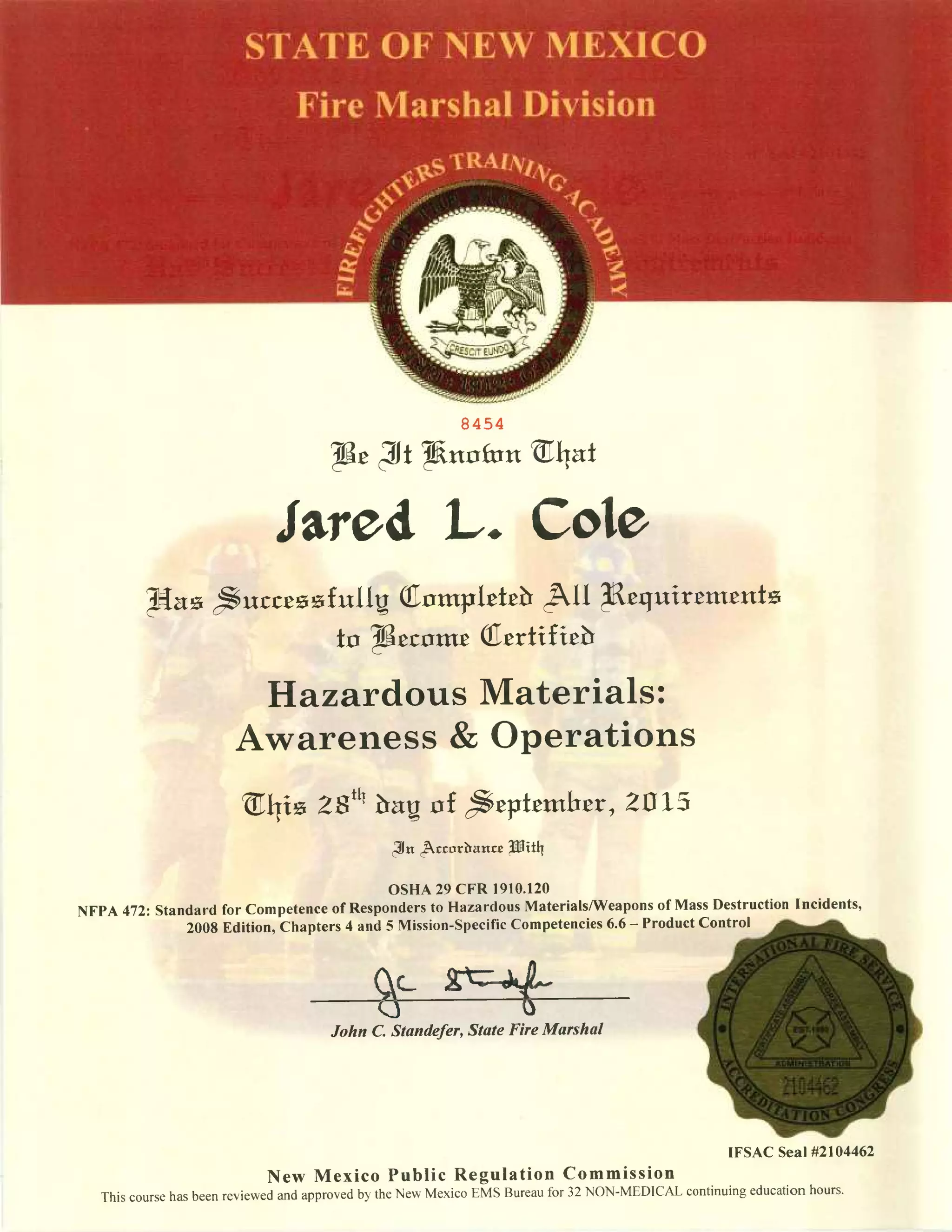 IFSAC Certifications | PDF