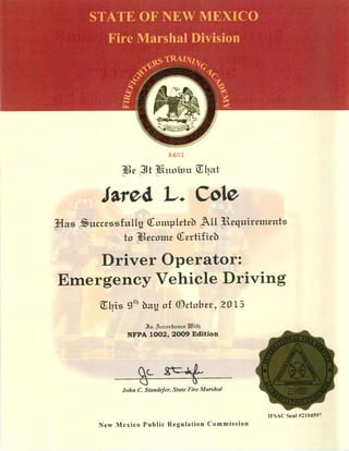 IFSAC Certifications | PDF