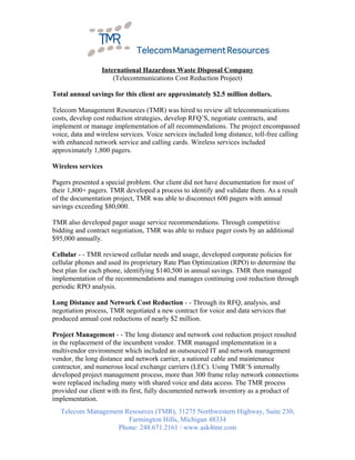 TMR Case Studies | PDF