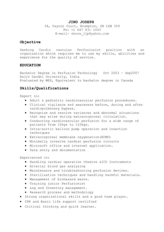 JINO resume | DOC