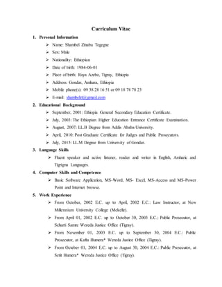 Shambel's Document | DOCX