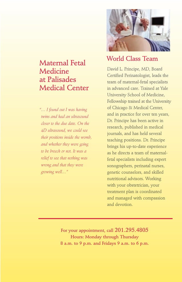 perinatology @ Palisades Medical Center | PDF | Pregnancy ...
