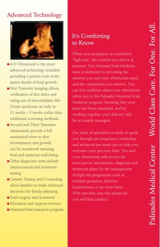 perinatology @ Palisades Medical Center | PDF