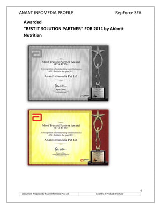 Anant_SFA_RepForce_Brochure | PDF