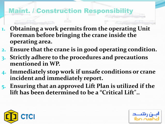 Crane Operation - Lifting | PPTX | Weightlifting | Sports