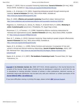 Community Mentoring- A tool for successful communities | PDF