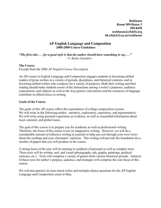 2008-2009 AP Syllabus | DOC