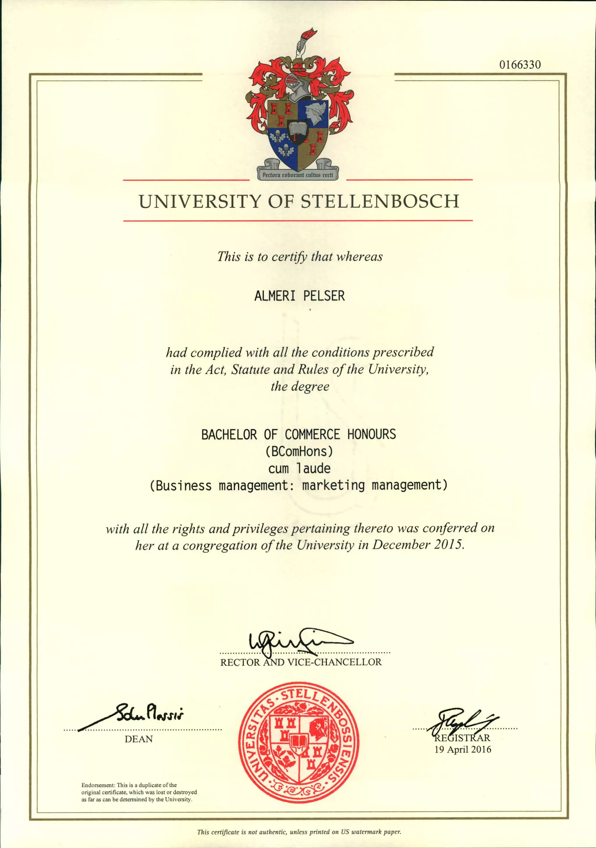 Honneursgraad Almeri | PDF