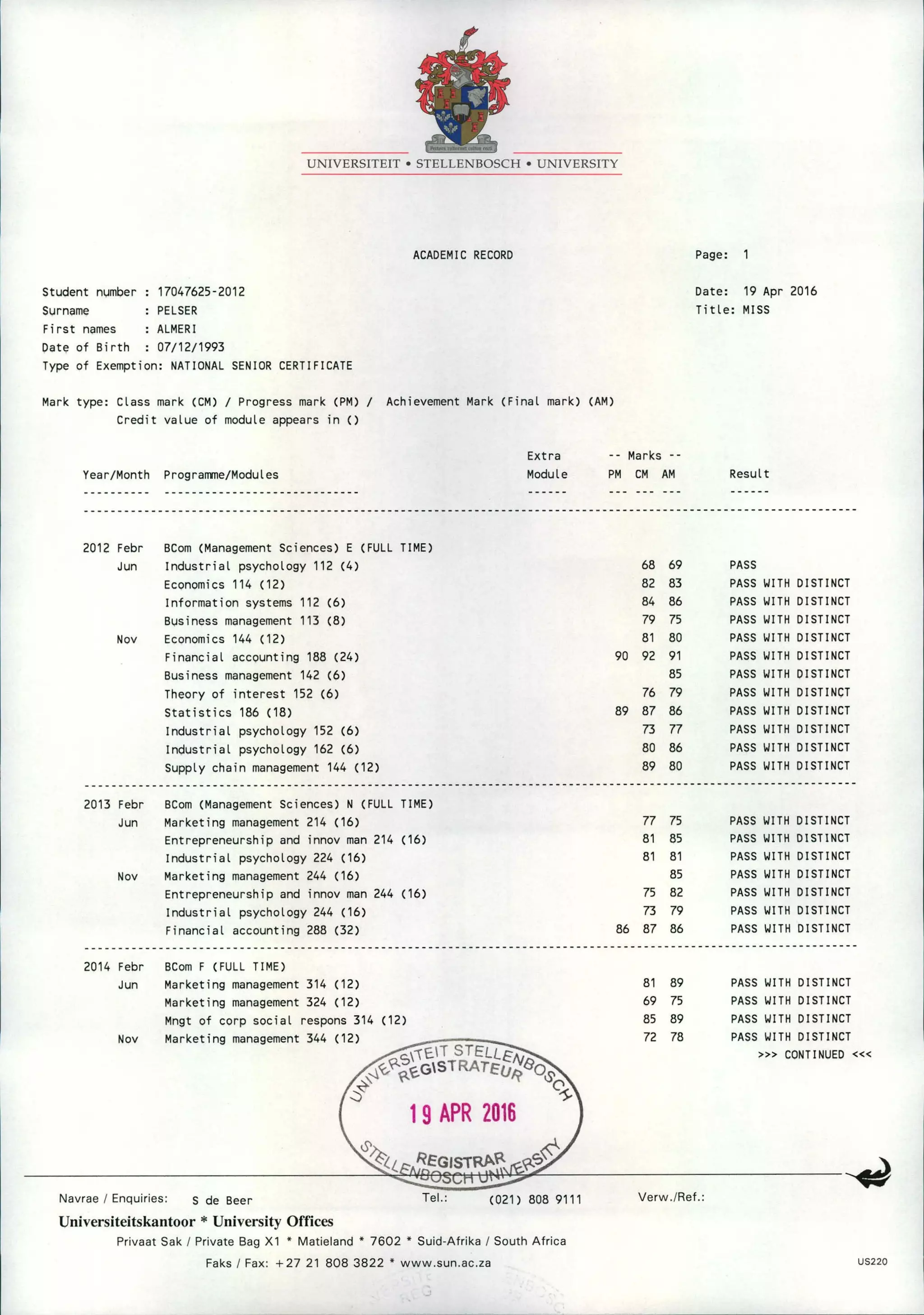 Honneursgraad Almeri | PDF