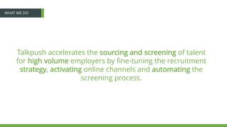 Talkpush company introduction | PPT