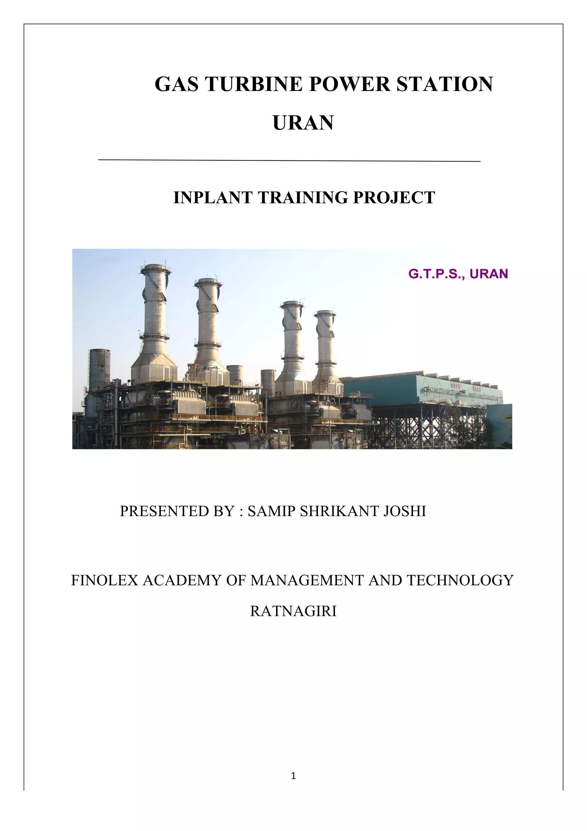 Inplant training report | PDF