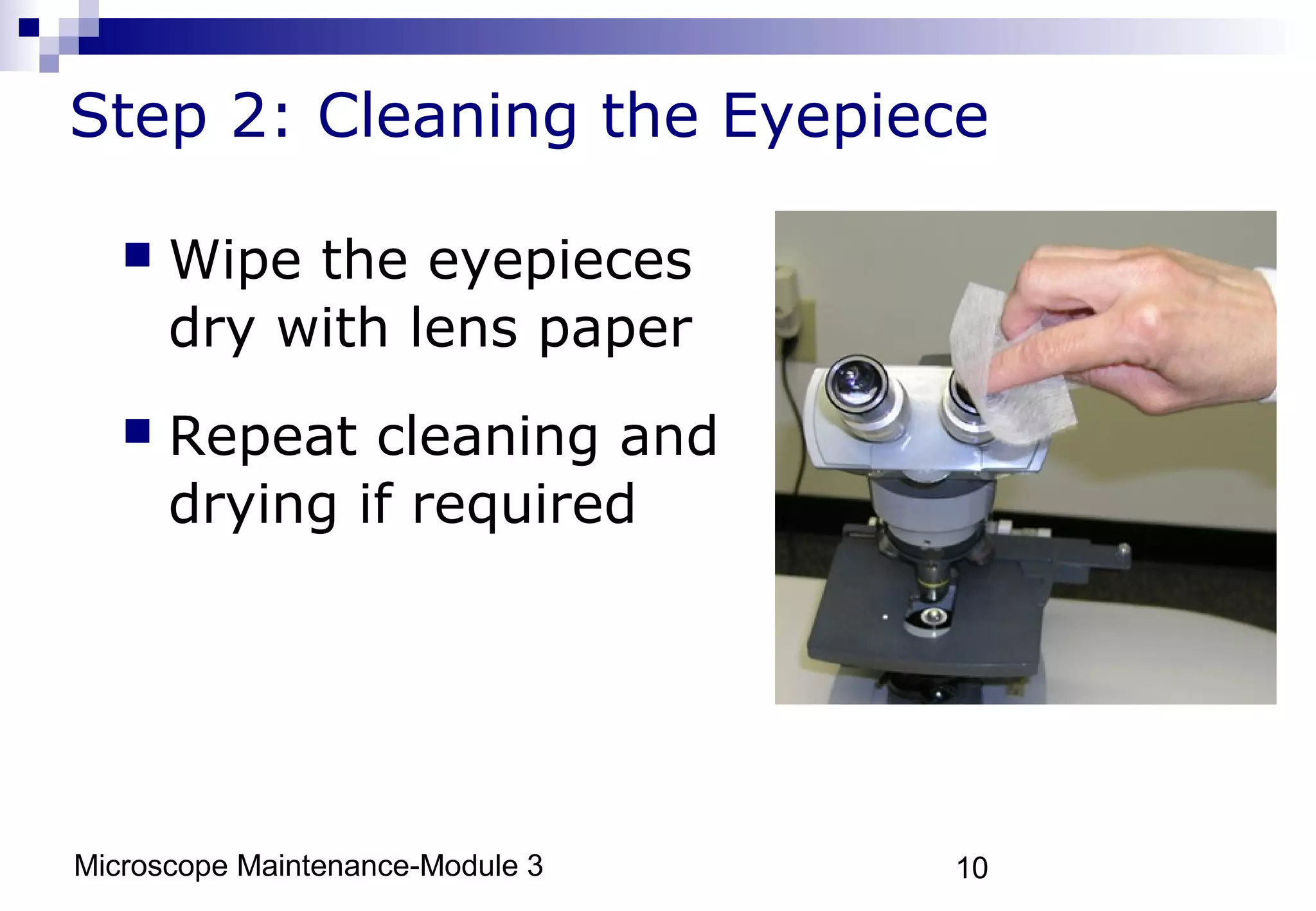 3 cd rom_microscope_maintenance | PPT