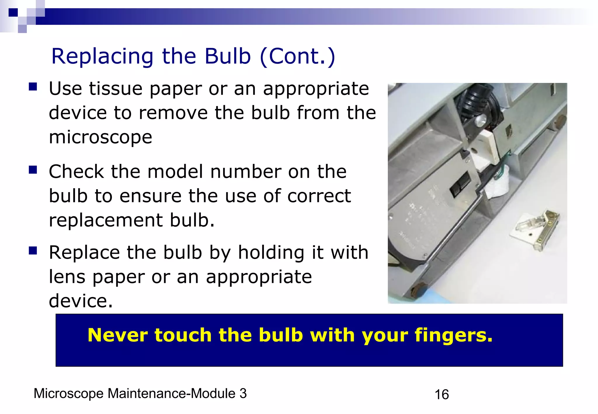 3 cd rom_microscope_maintenance | PPT