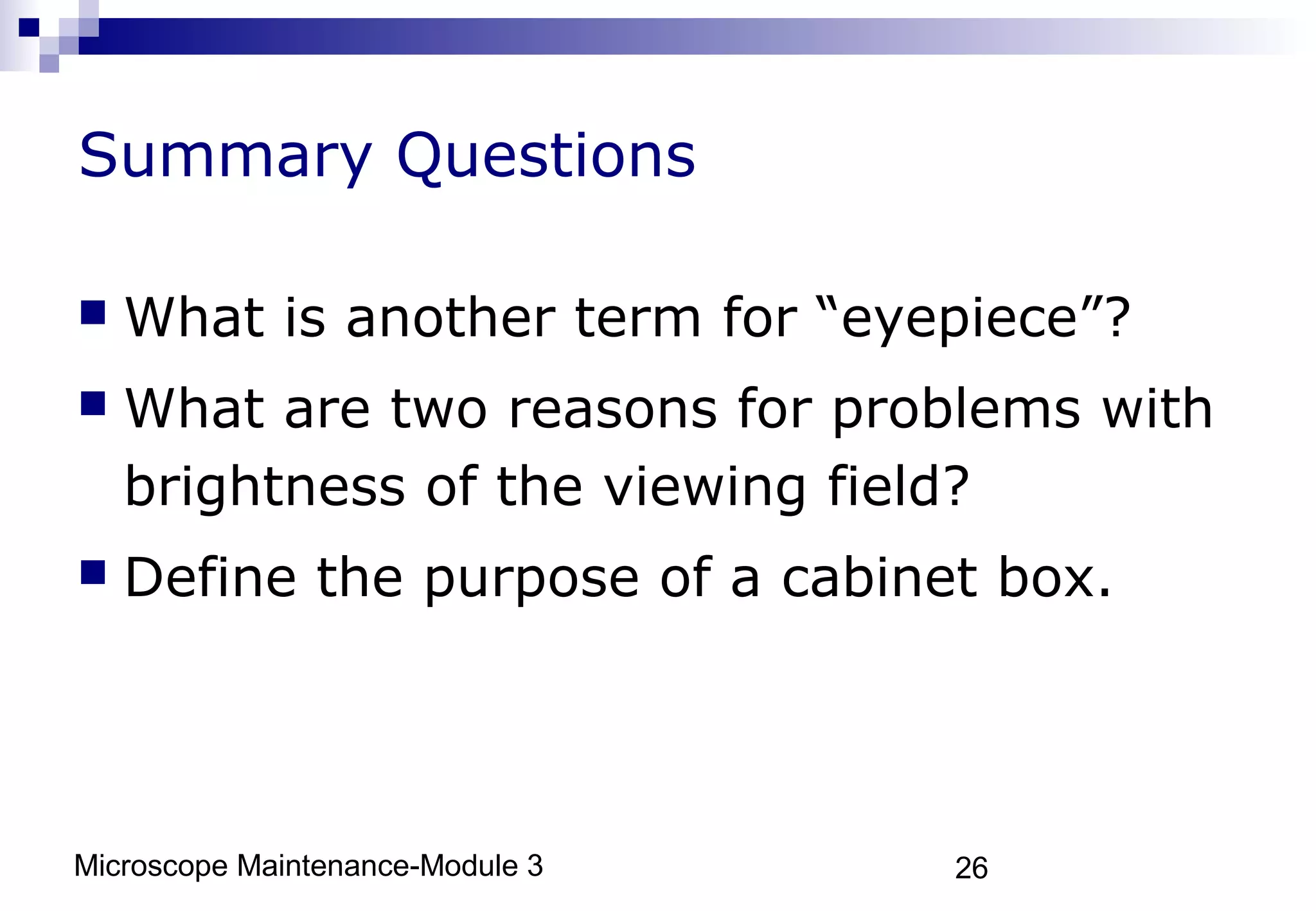 3 cd rom_microscope_maintenance | PPT