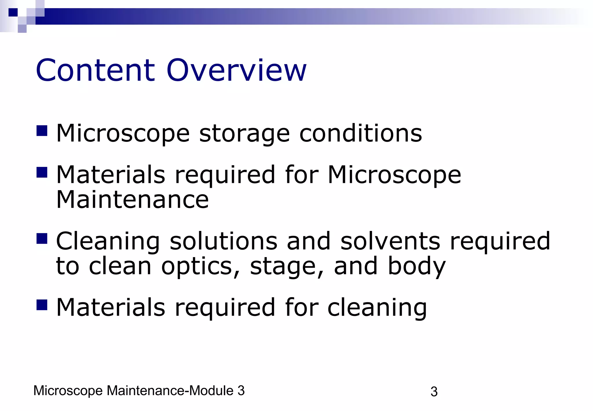 3 cd rom_microscope_maintenance | PPT