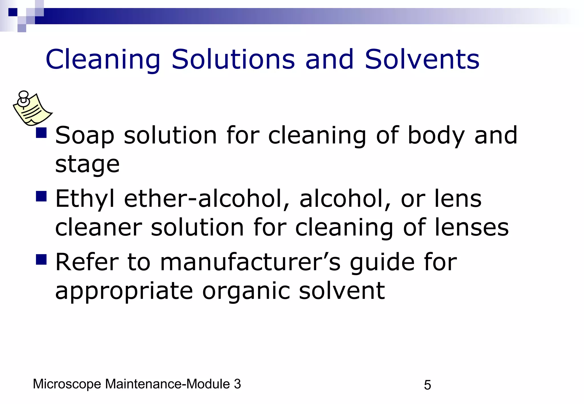 3 cd rom_microscope_maintenance | PPT