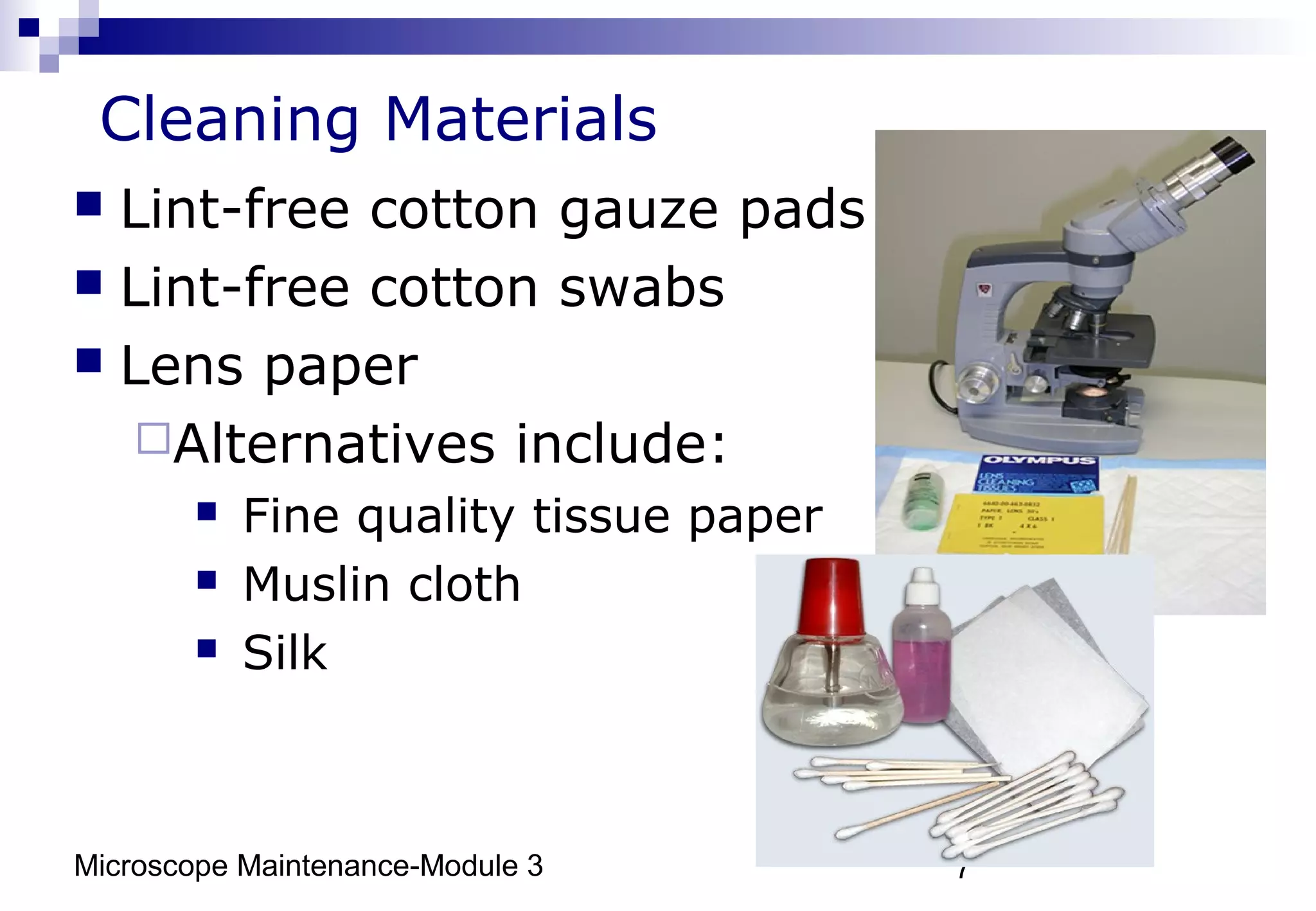 3 cd rom_microscope_maintenance | PPT
