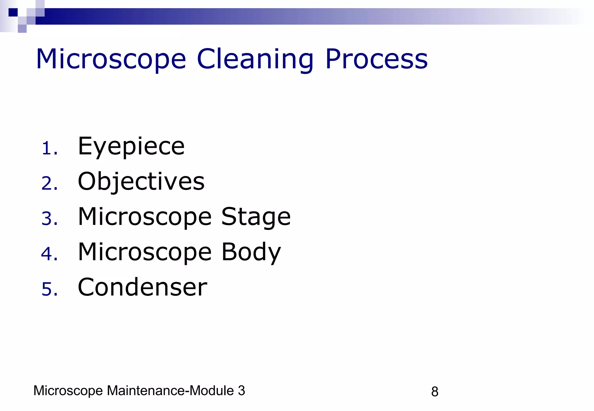 3 cd rom_microscope_maintenance | PPT