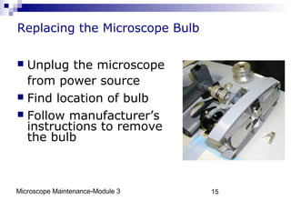 3 cd rom_microscope_maintenance | PPT