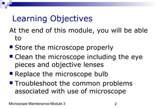 3 cd rom_microscope_maintenance | PPT