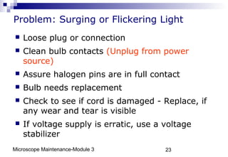 3 cd rom_microscope_maintenance | PPT