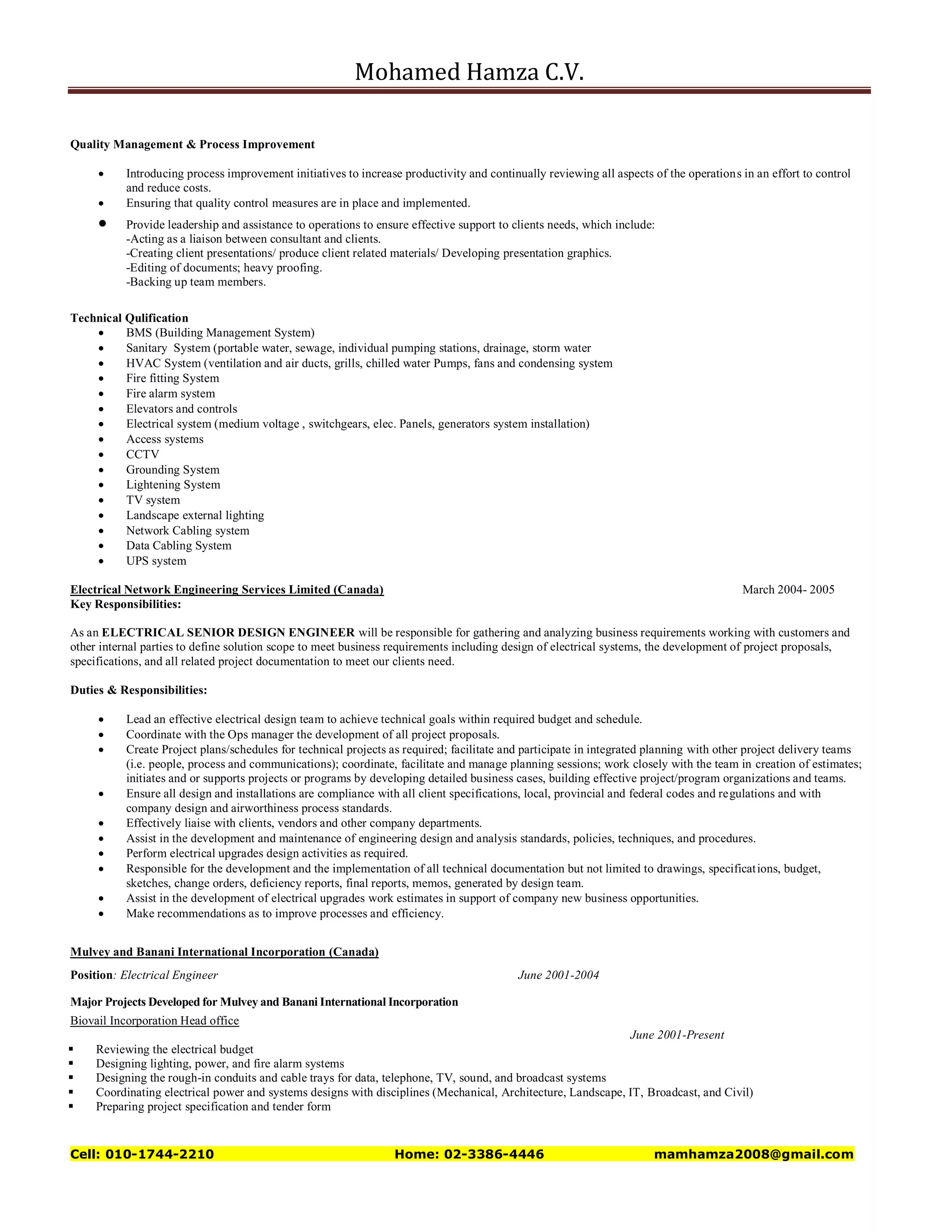 CV-M.Hamza-KSA.. | PDF