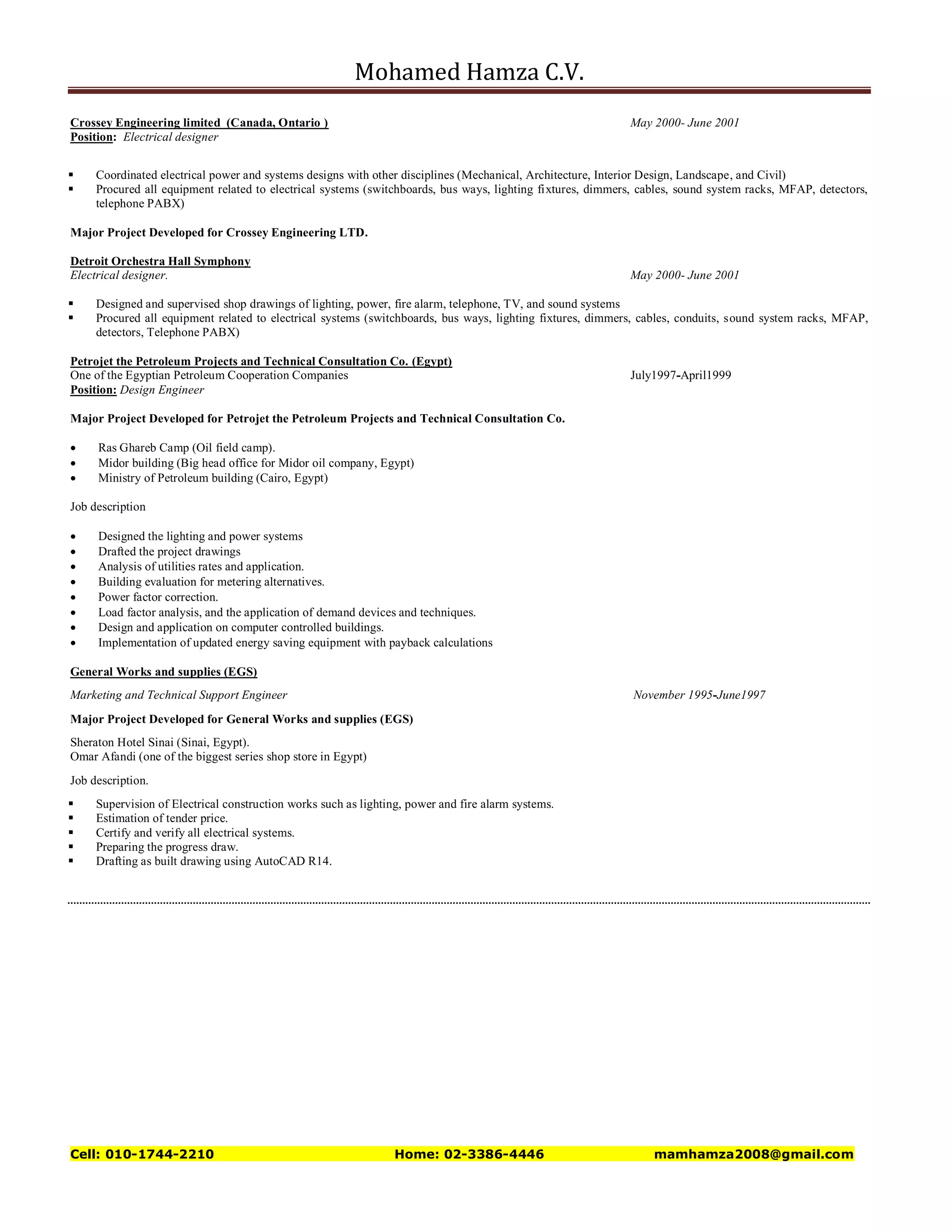 CV-M.Hamza-KSA.. | PDF