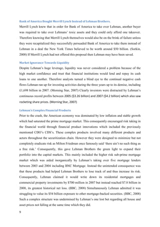 Causes of the Financial Crisis | PDF