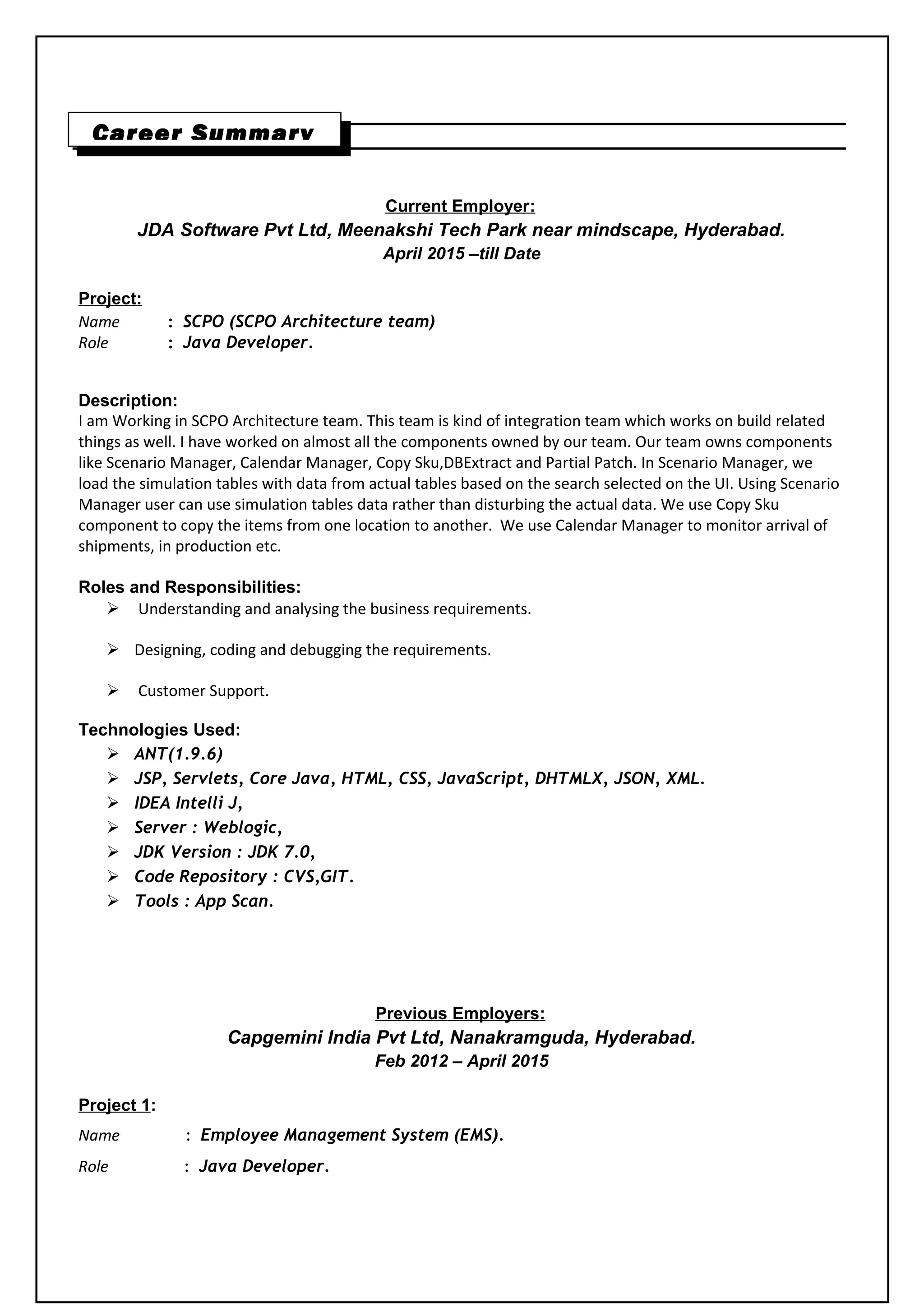 Curriculum Vitae | DOC