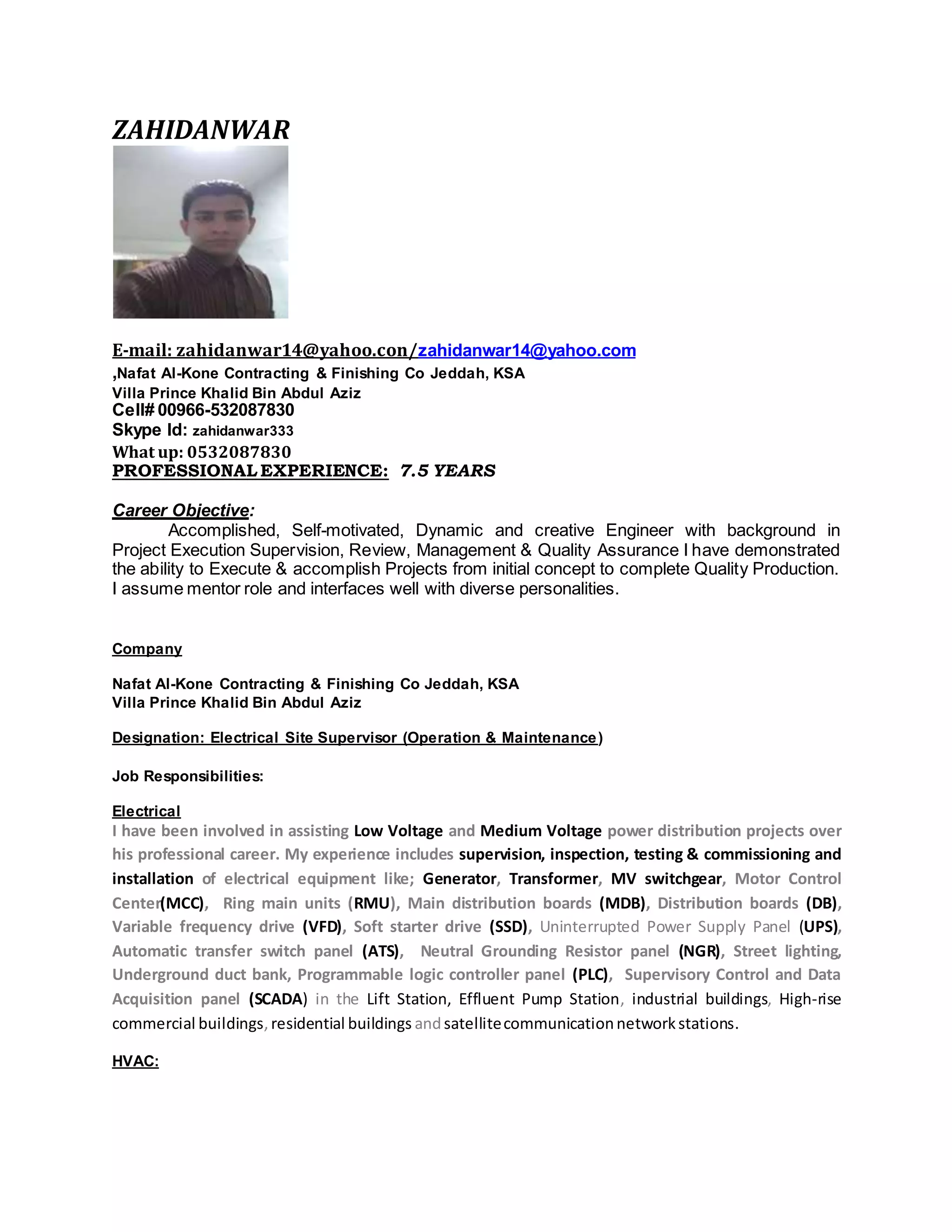 zahid anwar | DOCX | Civil Engineering Industry | Industries