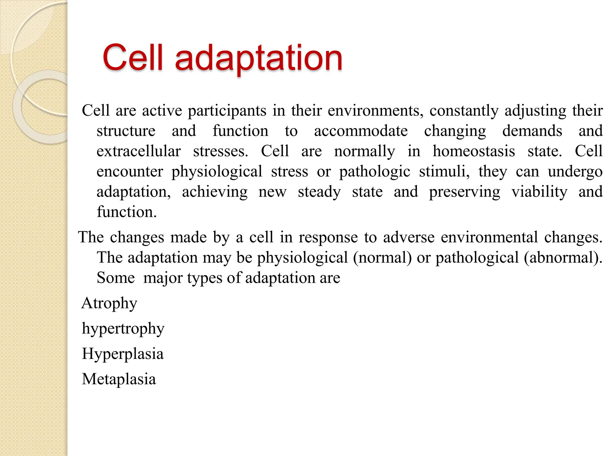 3 Cell adaptation by Ashiq wazir | PPTX
