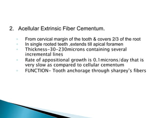Cementum - By Dr Harshavardhan Patwal | PPTX