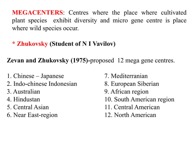 centres of origin GPB202 | PPT | Gardening | Home & Garden