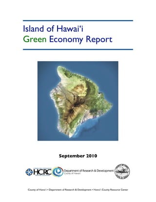 Island of Hawaii Green Economy Report | PDF