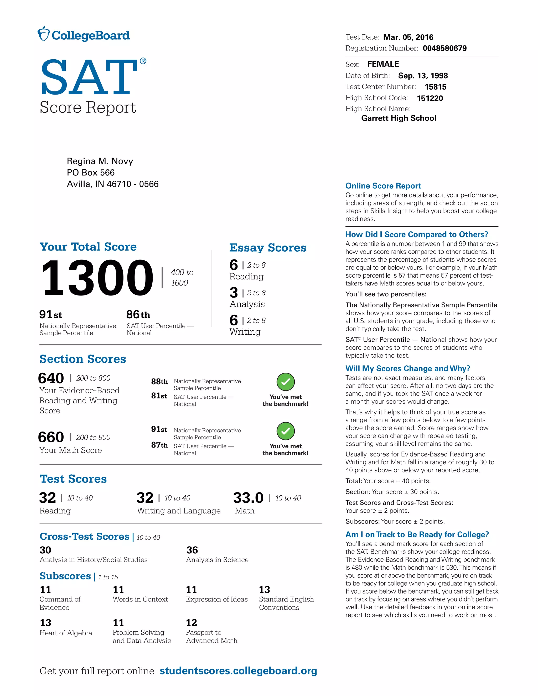 StudentScoreReport_1472775603498 | PDF