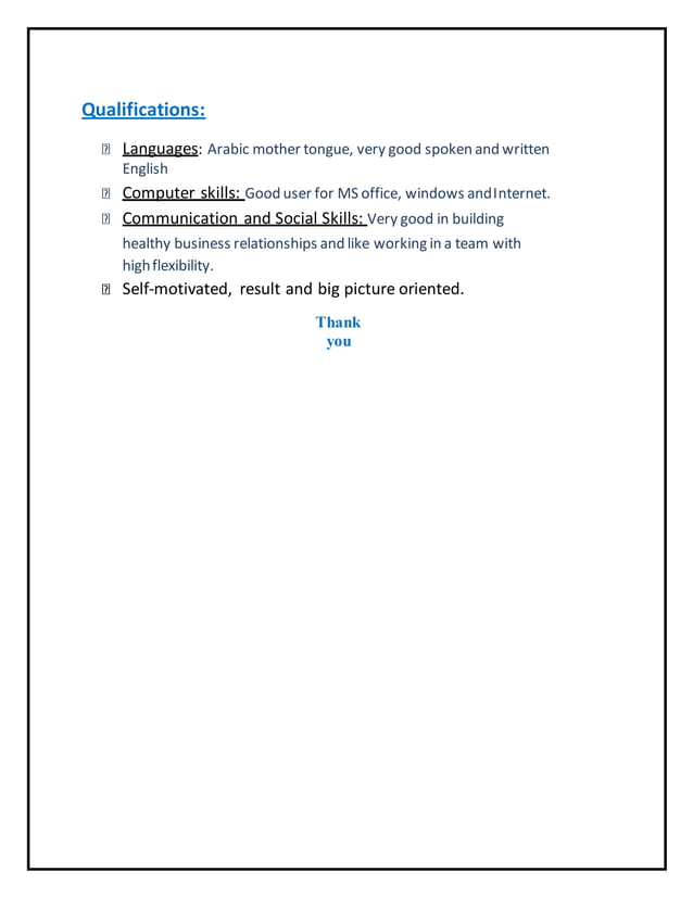 Assessment CV Original2 | DOCX | Business | Business and Finance