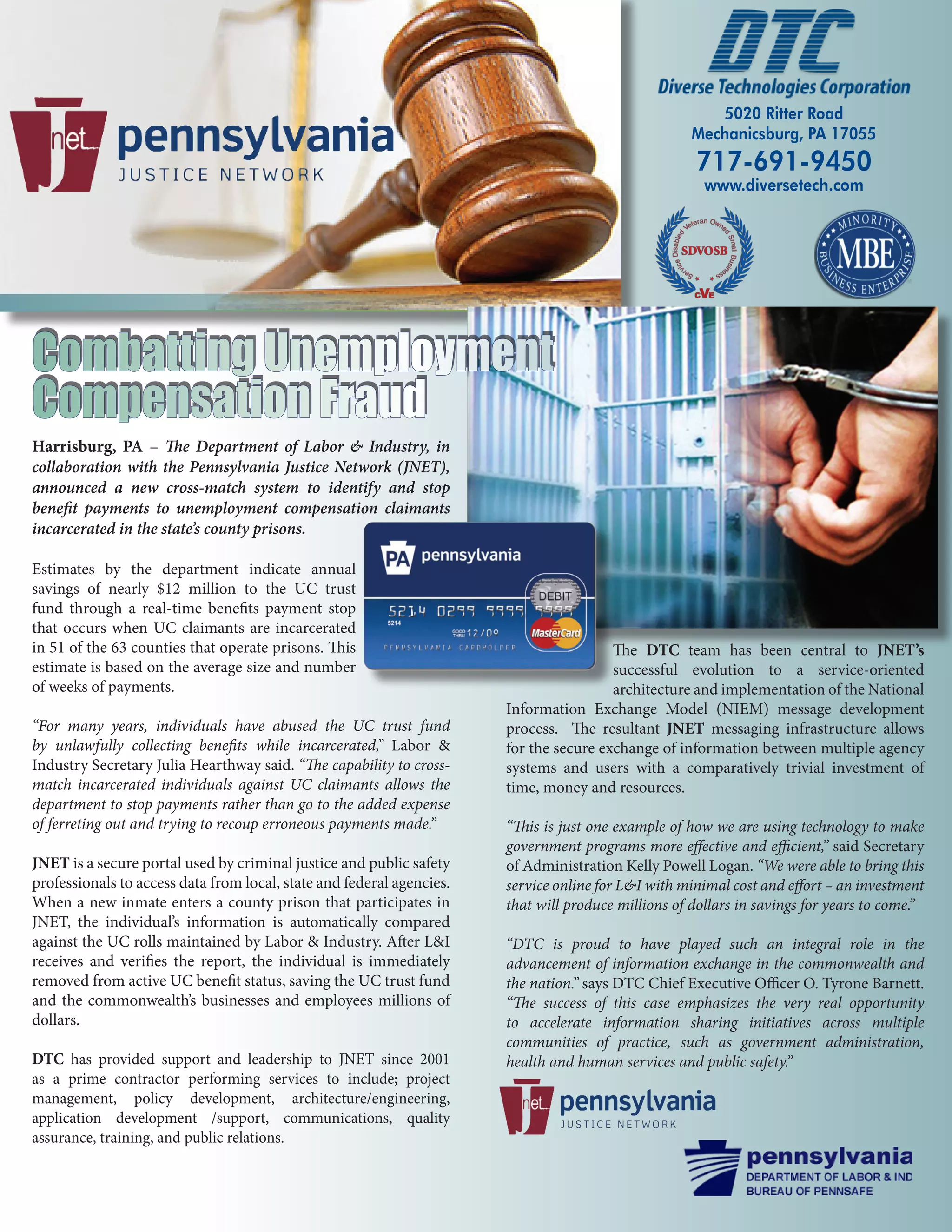 DTC PA JNET Overview | PDF