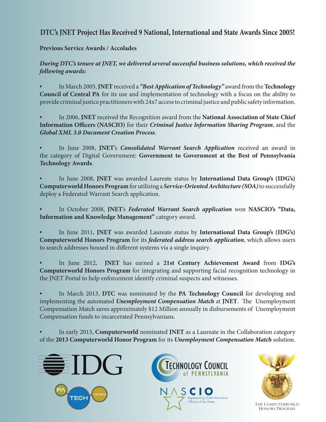 DTC PA JNET Overview | PDF