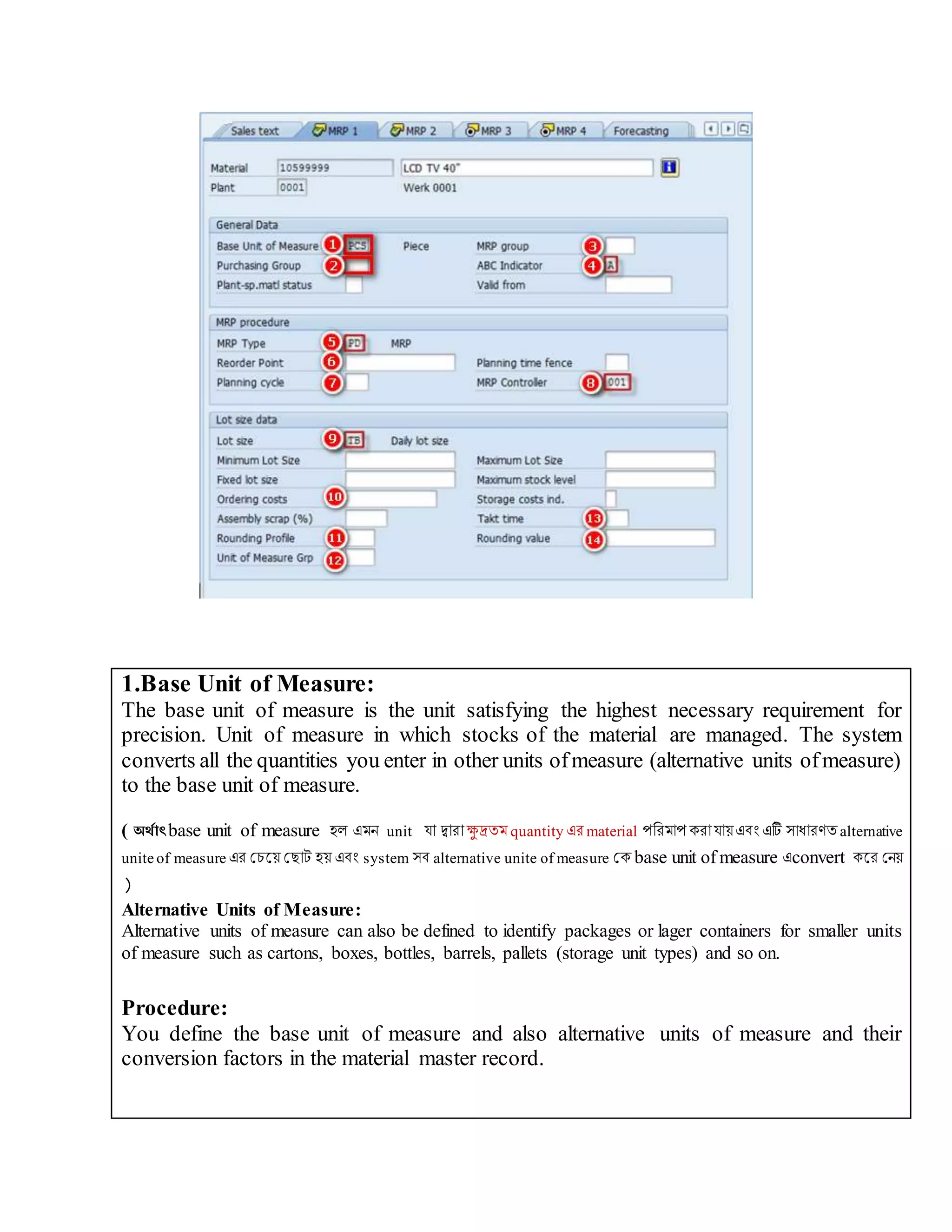 MRP views in Material Master | DOCX