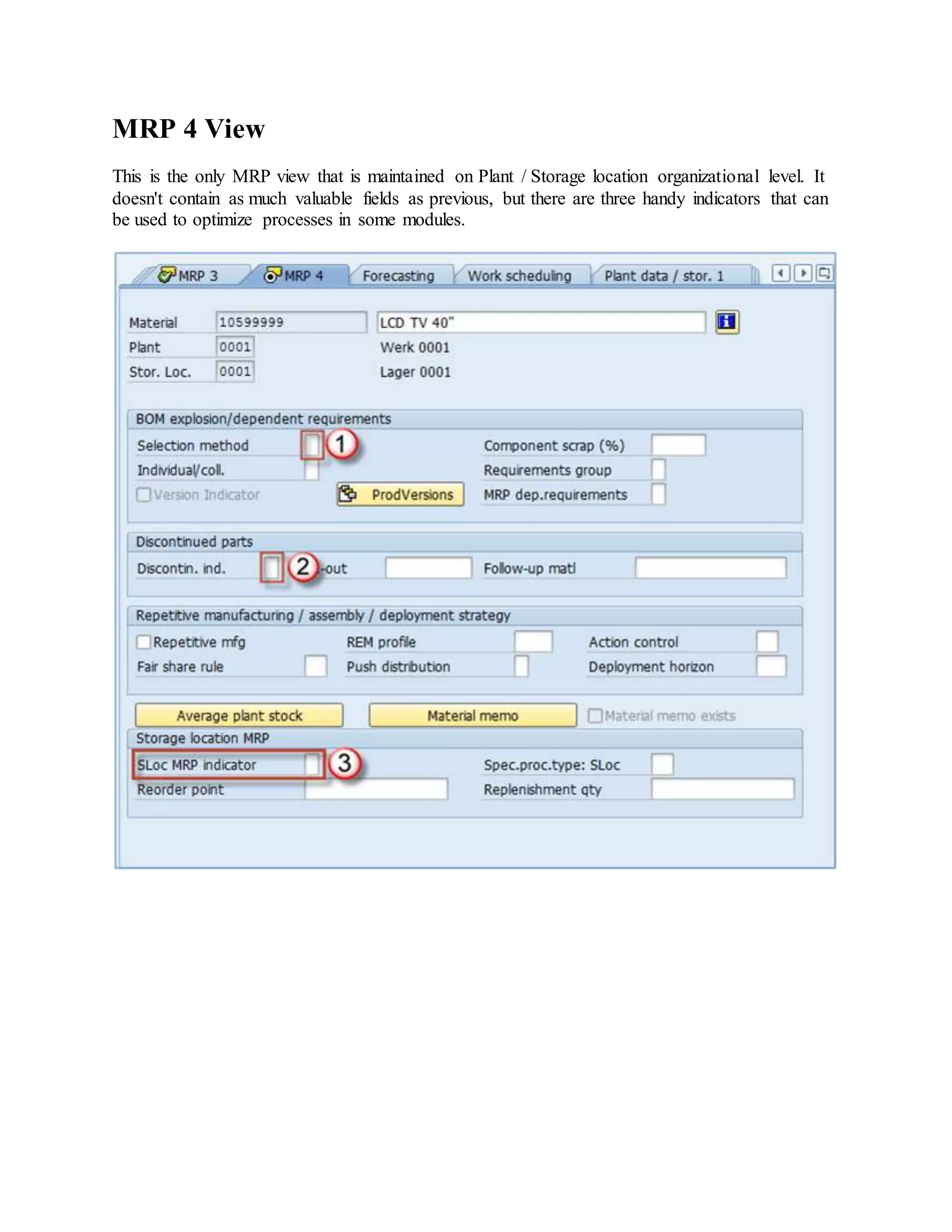 MRP views in Material Master | DOCX | Stocks and Bonds | Personal Investing