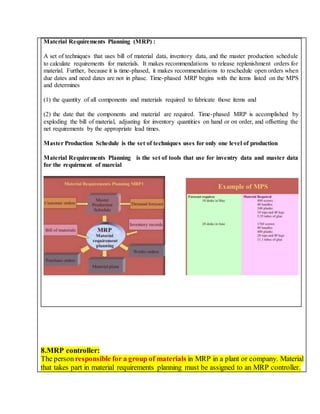 MRP views in Material Master | DOCX
