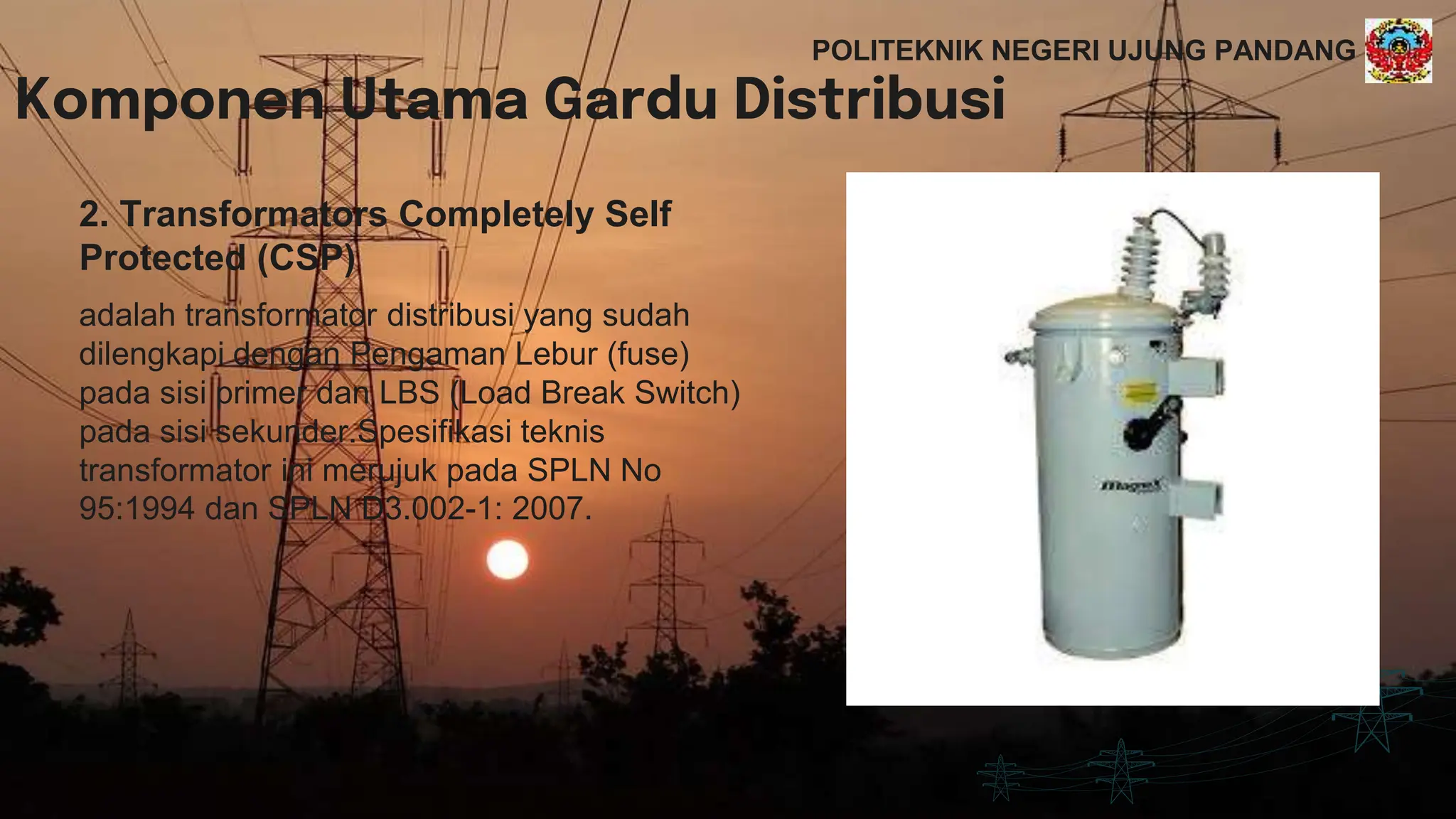 GARDU DISTRIBUSI SISTEM TENAGA LISTRIK 20 kv/380 V/220V | PPTX