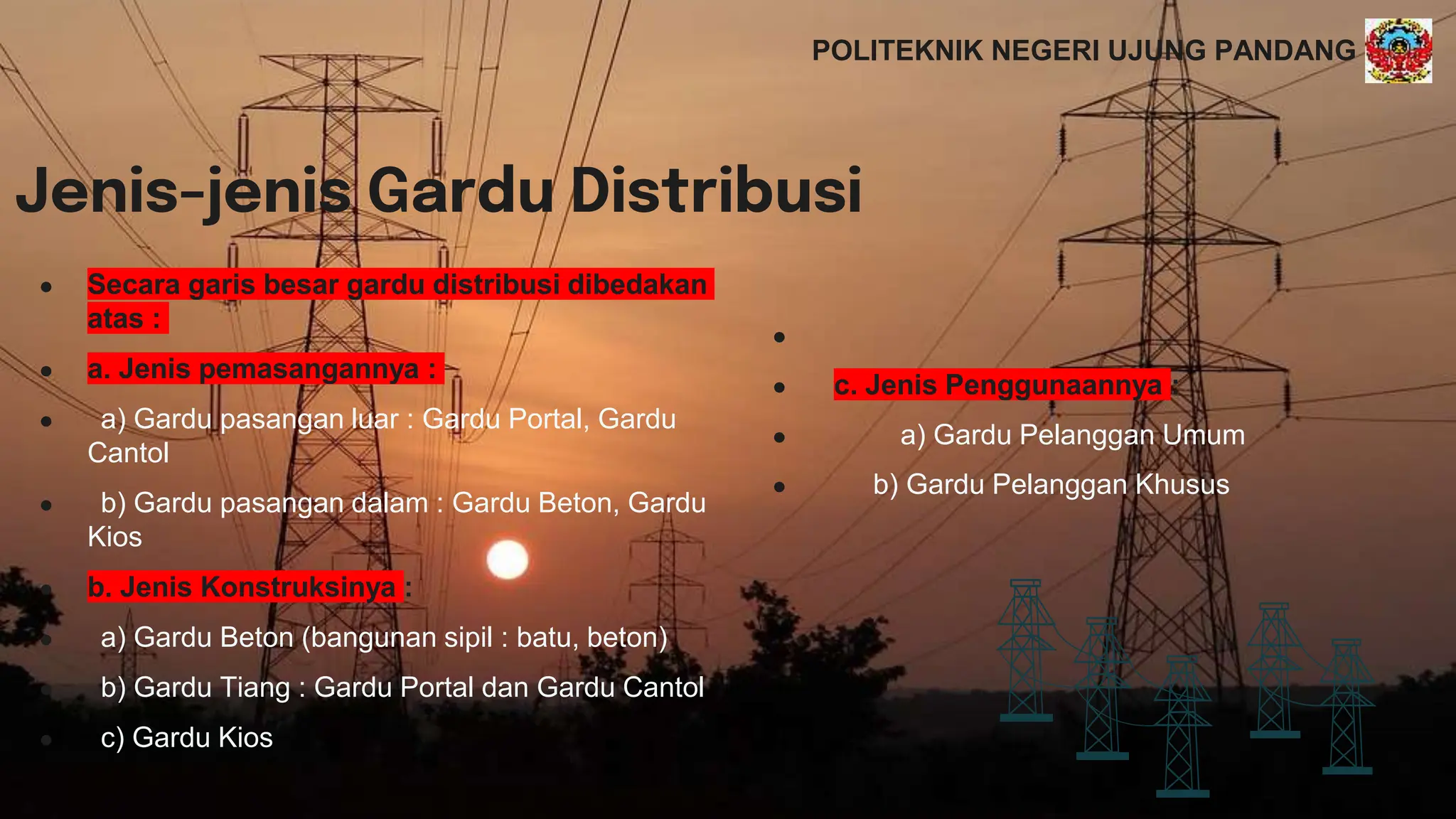 GARDU DISTRIBUSI SISTEM TENAGA LISTRIK 20 kv/380 V/220V | PPTX